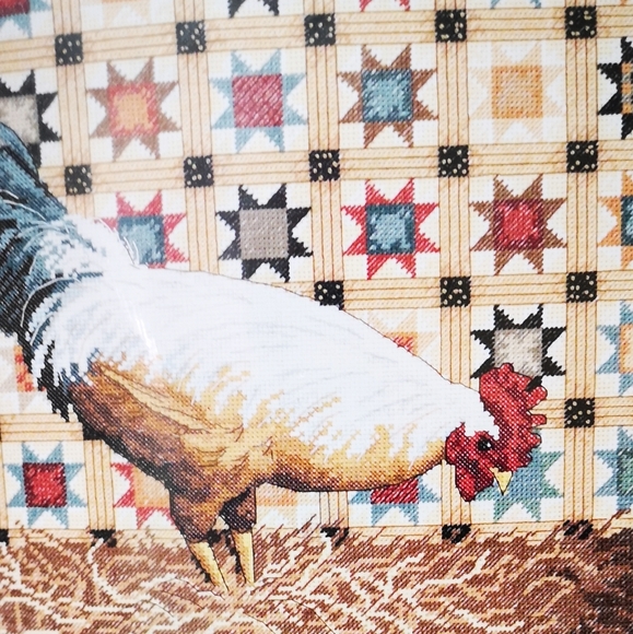 Dimensions Crafts | Office | Cross Stitch Kit Patchwork Rooster | Poshmark